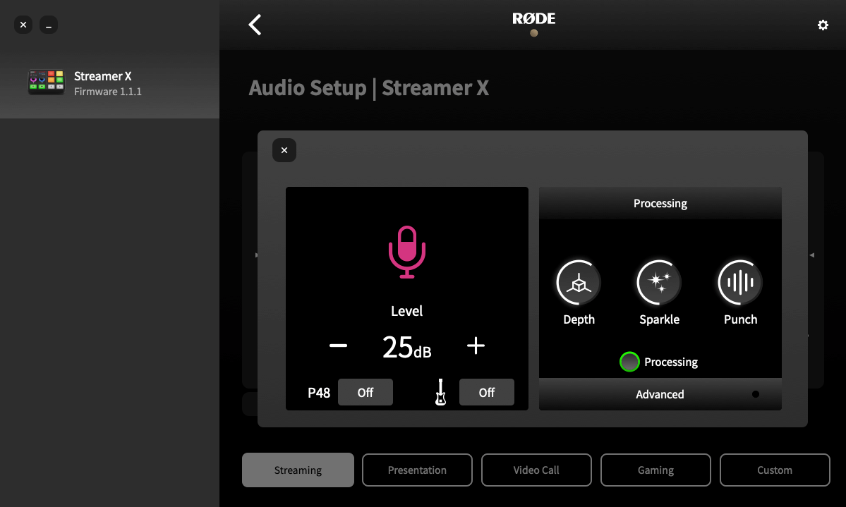 Streamer X | USER GUIDE & SUPPORT | RØDE